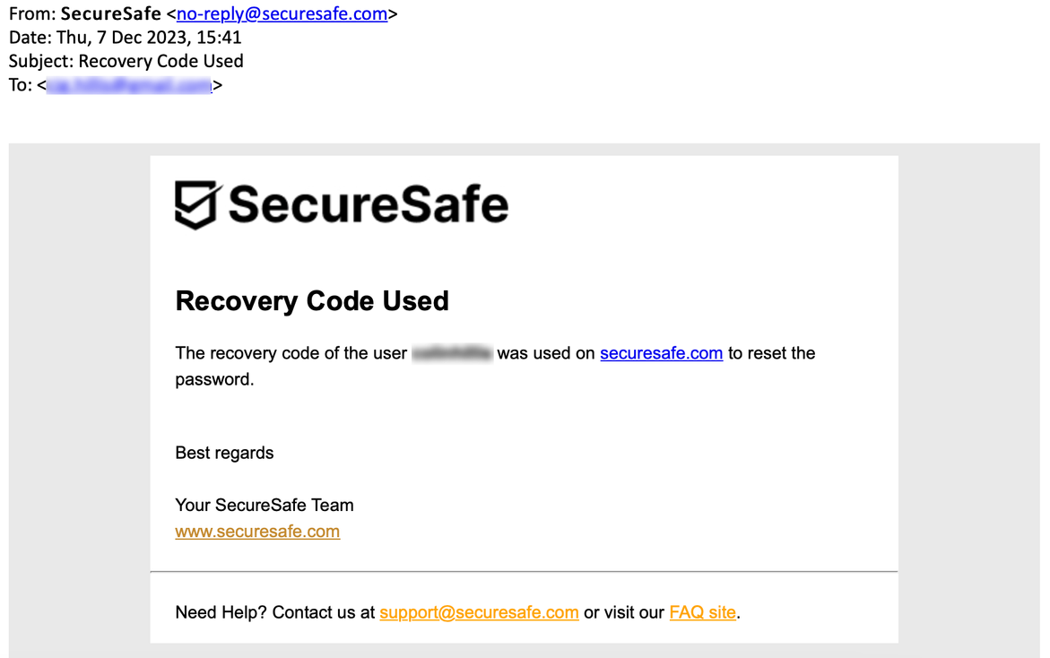 Lost Your Password? Here's How to Recover Your SecureSafe Account