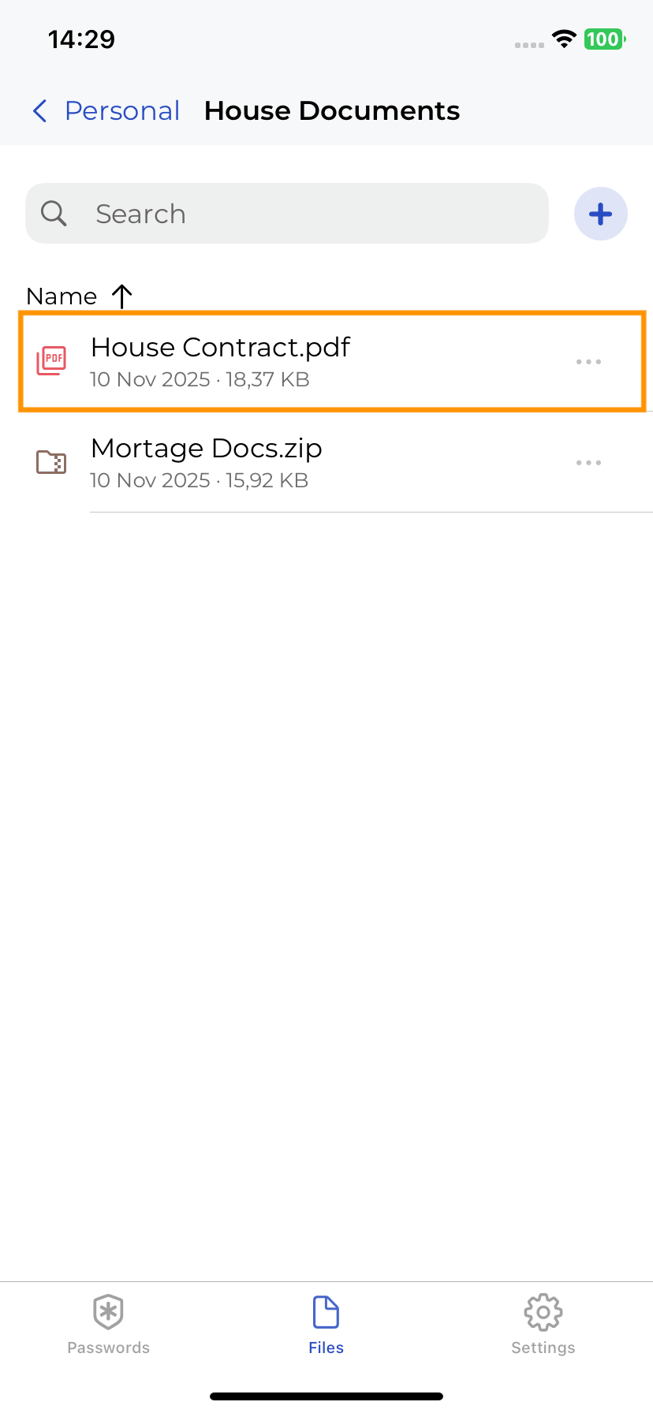 SecureSafe File - Mobile: View files & PDF editor