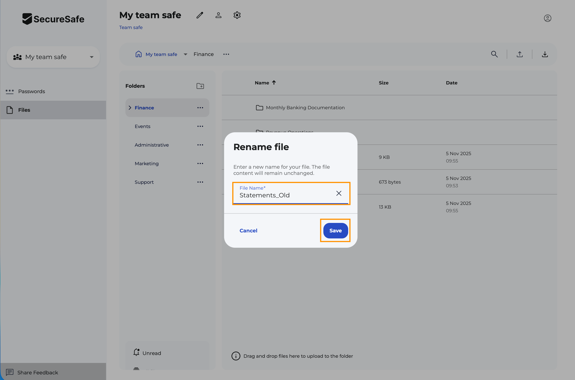 Renaming items: How to rename items in the File Managers?