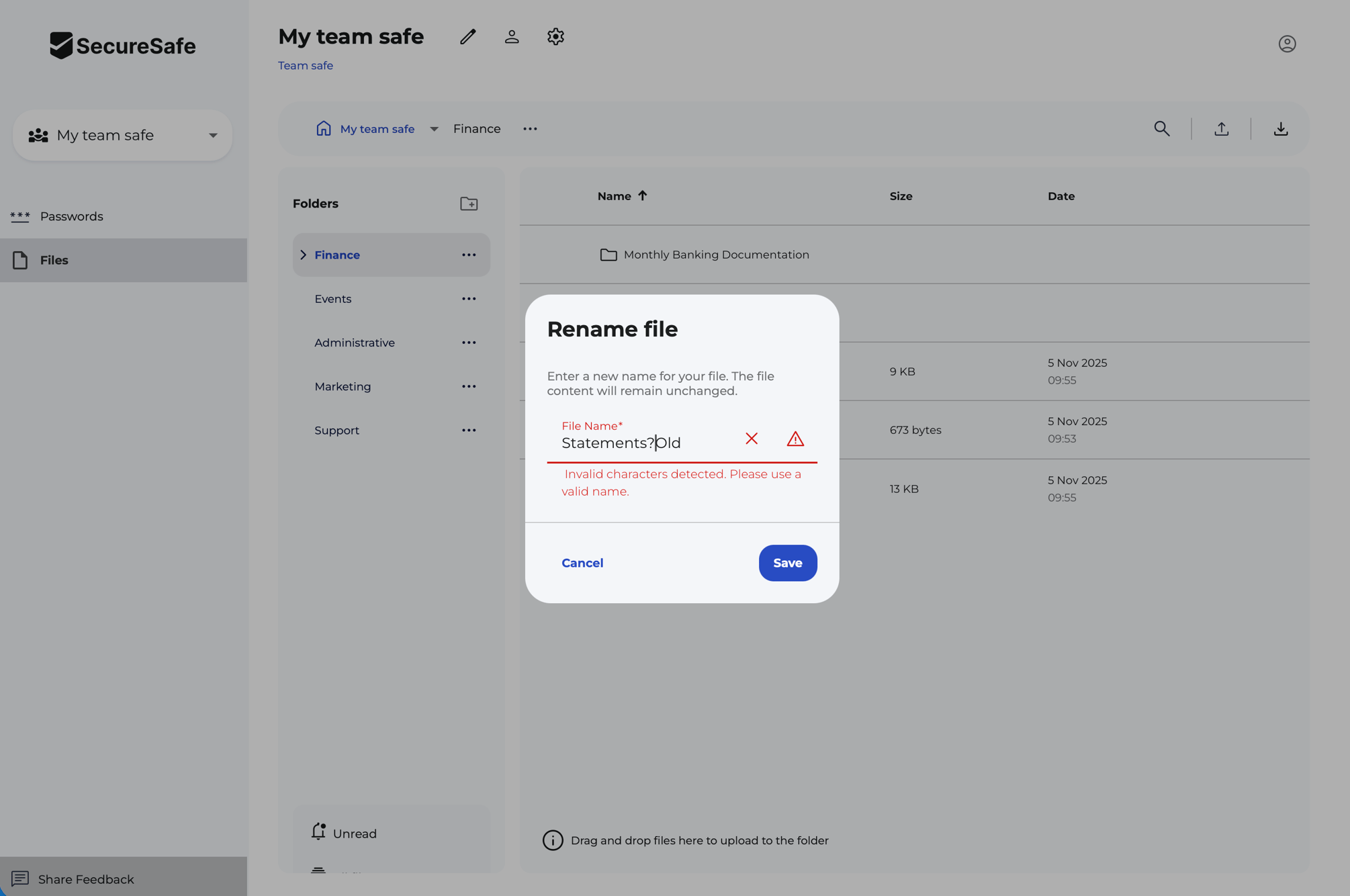 Renaming items: How to rename items in the File Managers?