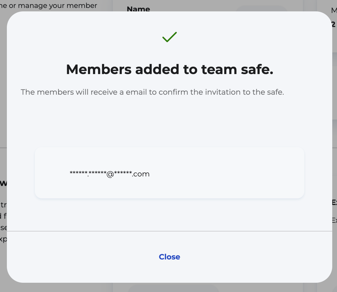 Team Safe Members: How to add and manage members of a team safe?
