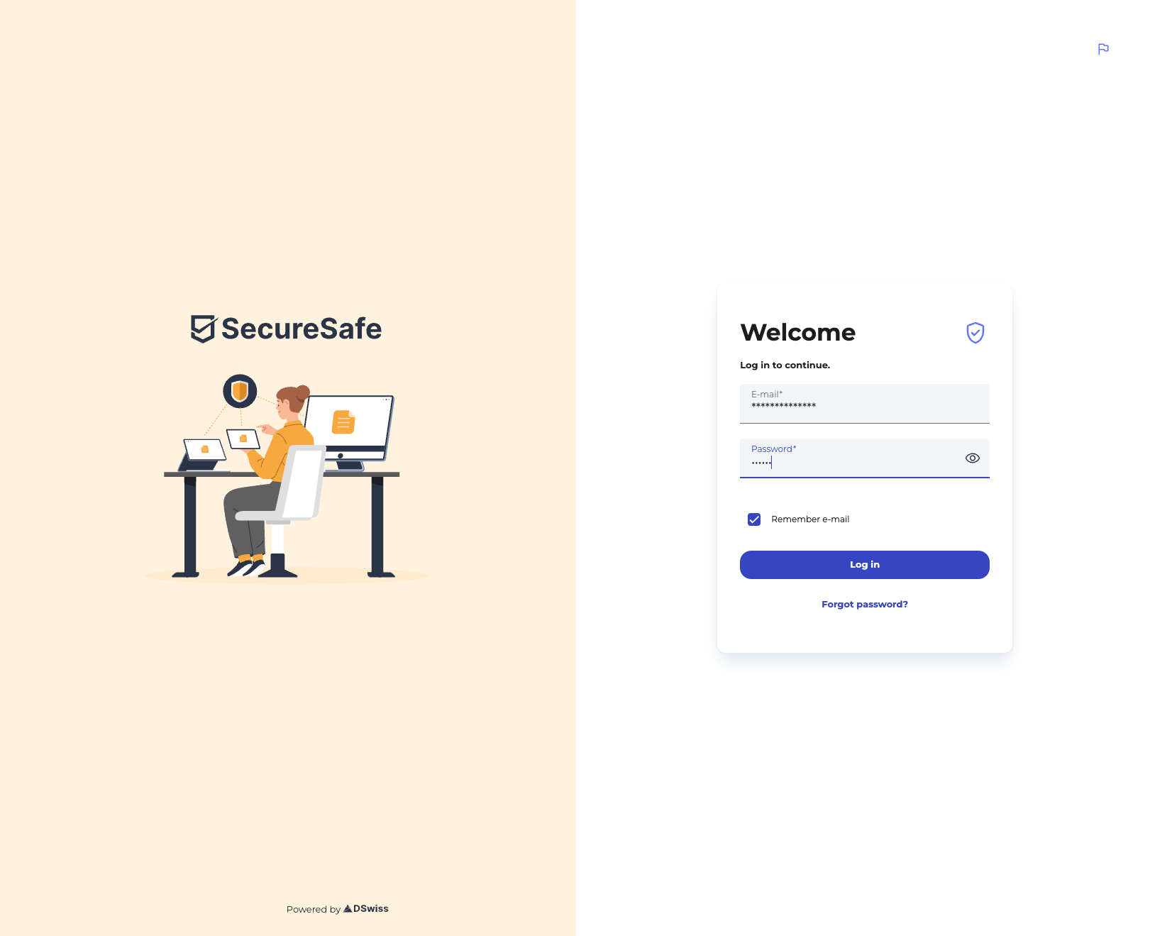 How to login to your SecureSafe?