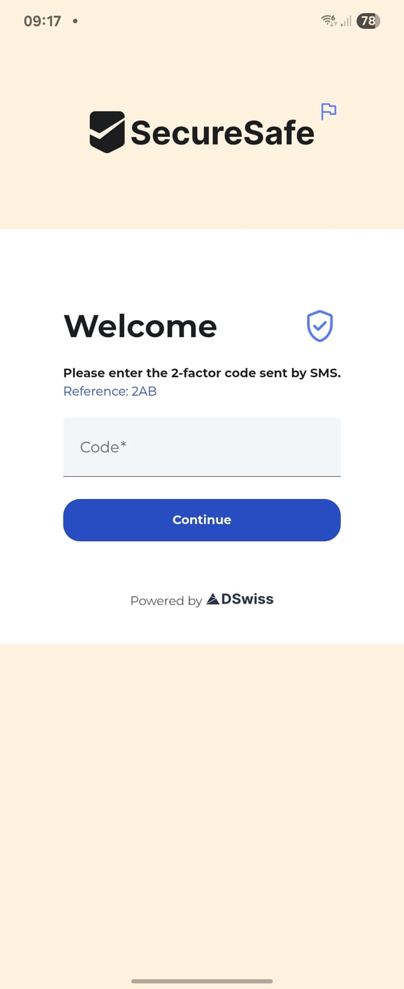 SecureSafe Mobile App: How to login?